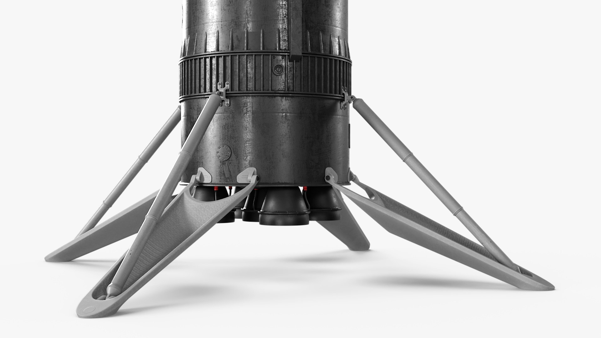 Advanced Orbital Rocket Black Standing Pose 3D Model - TurboSquid 2329808