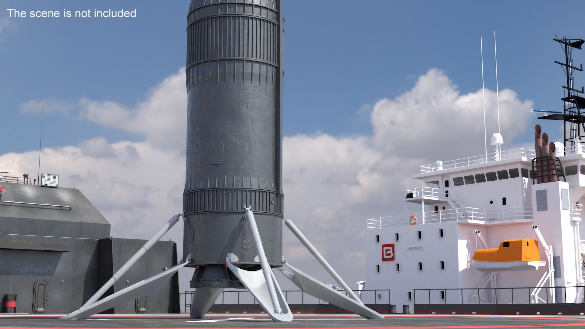 Advanced Orbital Rocket Black Standing Pose 3D Model - TurboSquid 2329808