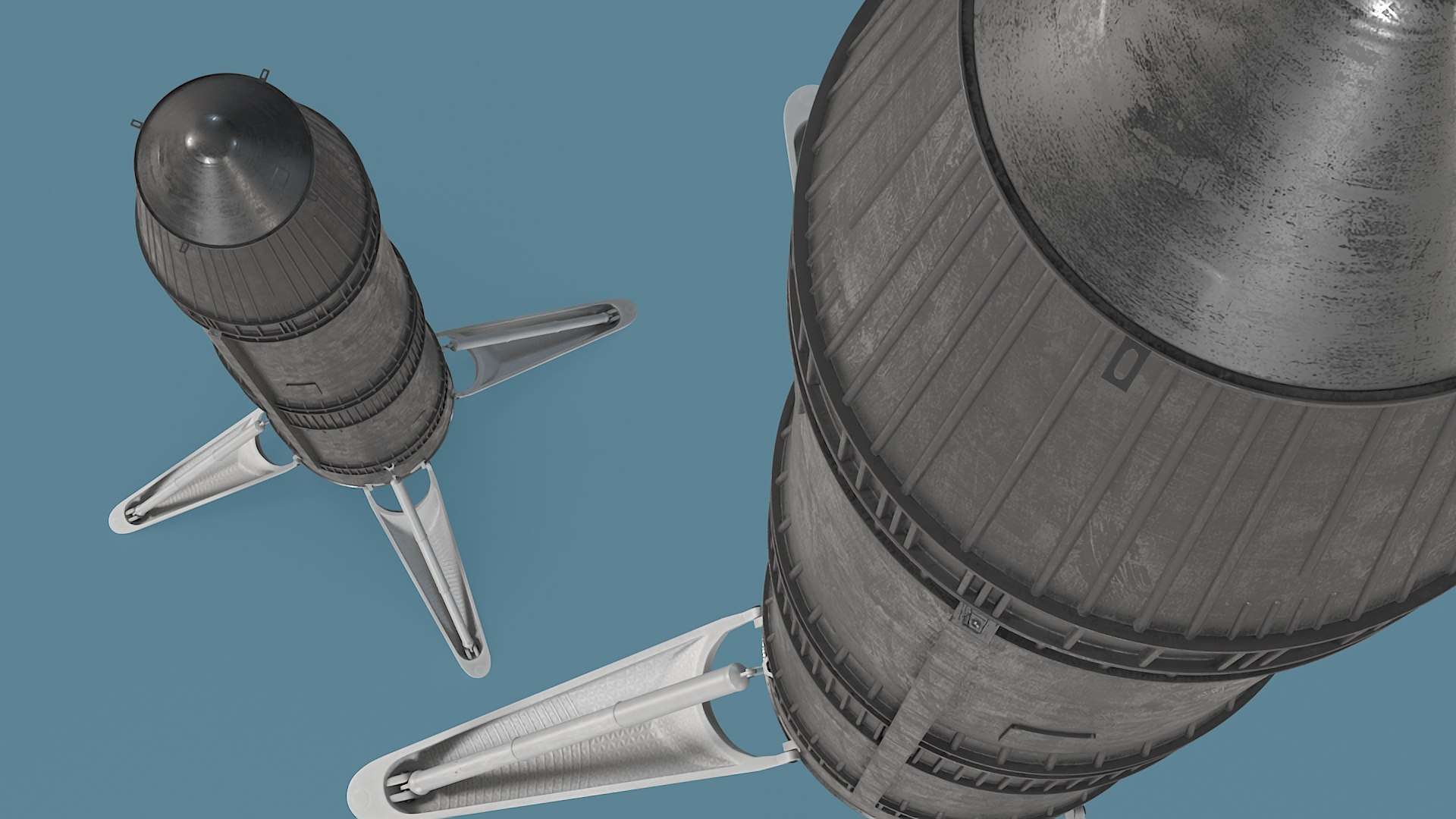 Advanced Orbital Rocket Black Standing Pose 3D Model - TurboSquid 2329808