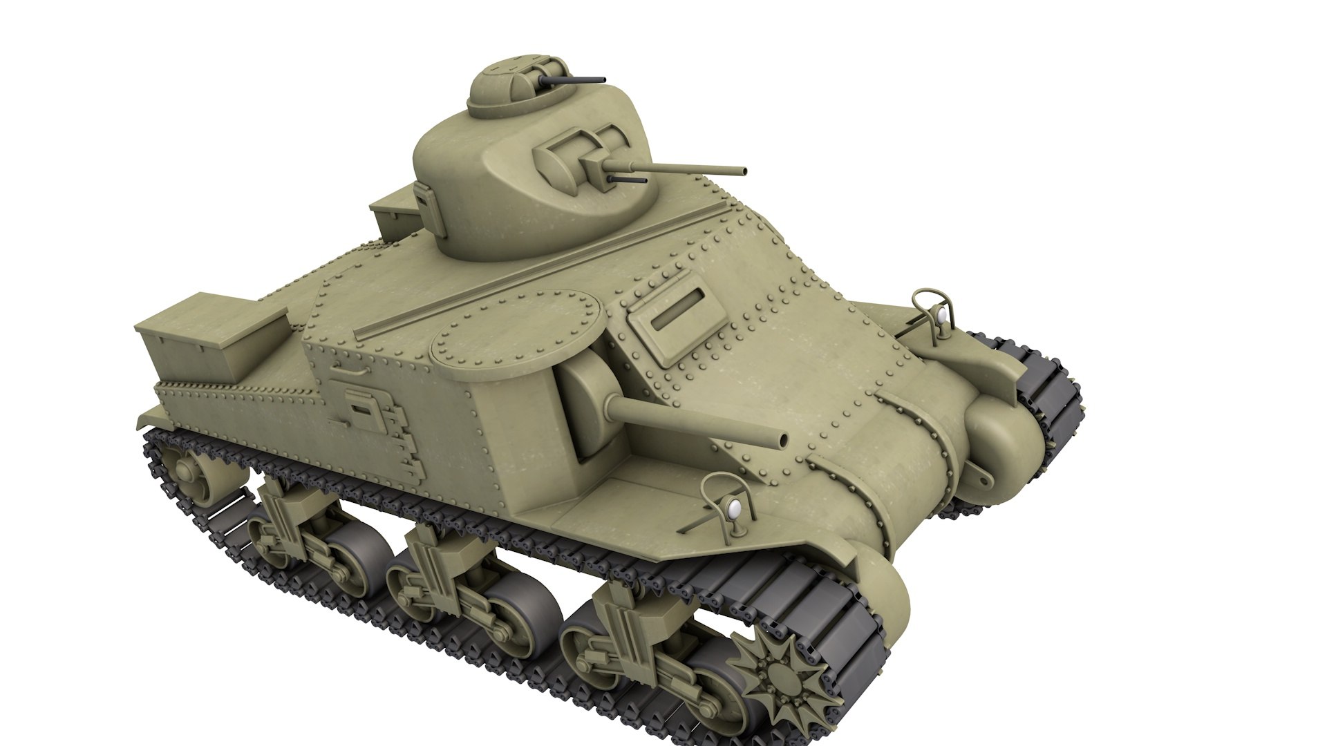M3 Lee Tank 3D Model - TurboSquid 2392607