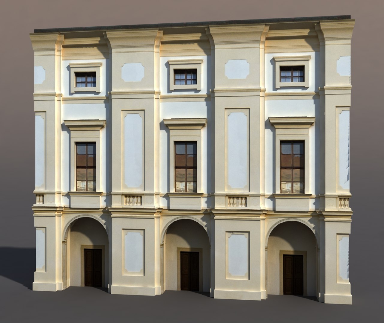 3d model pack neoclassical buildings