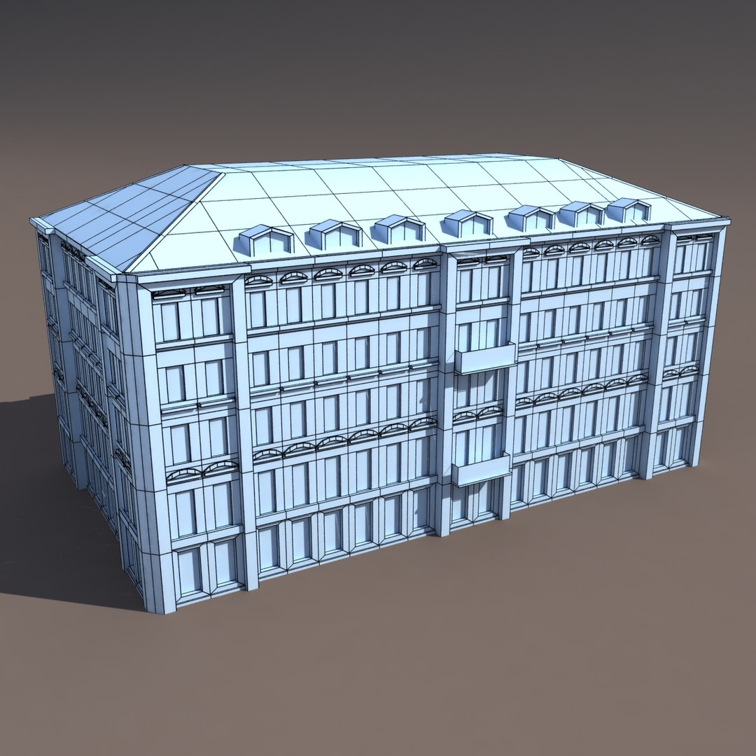 3d model pack neoclassical buildings