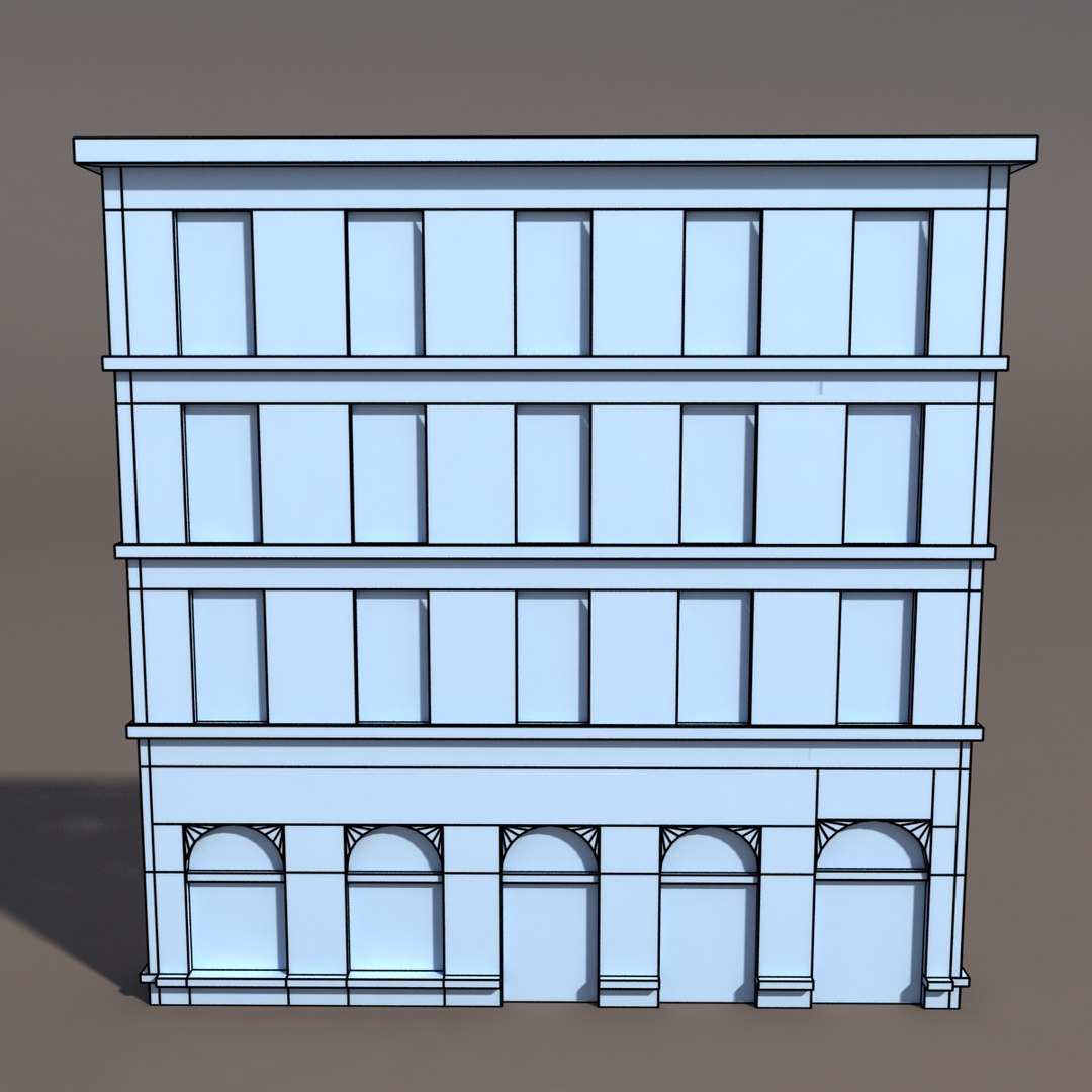 3d model pack neoclassical buildings