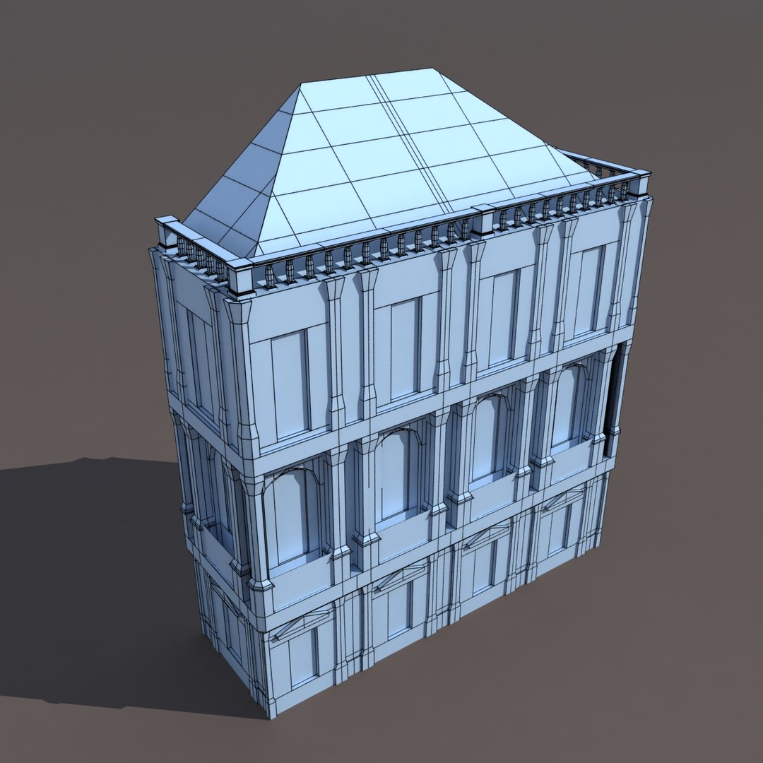 3d Model Pack Neoclassical Buildings