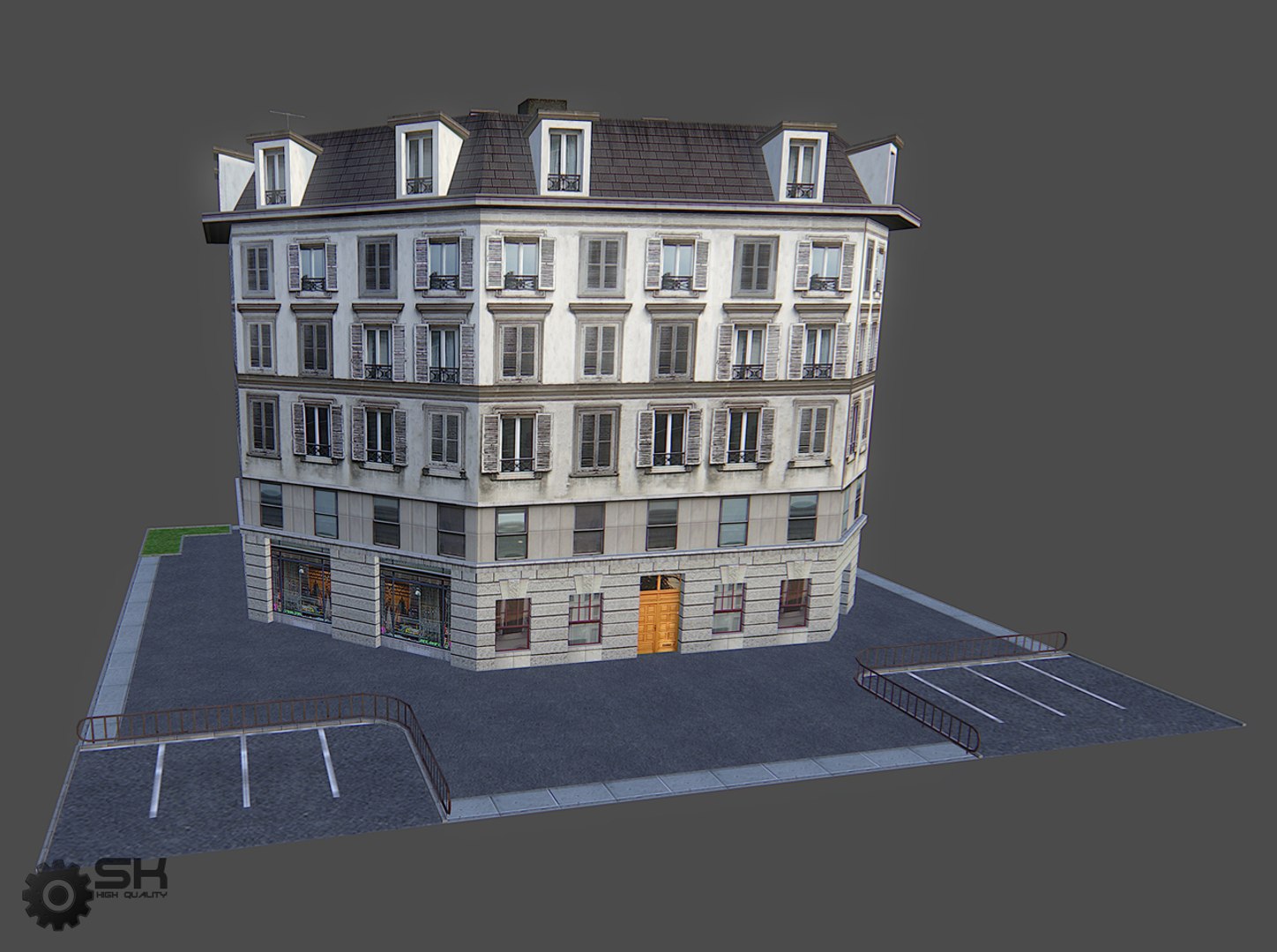 3d Model Paris House