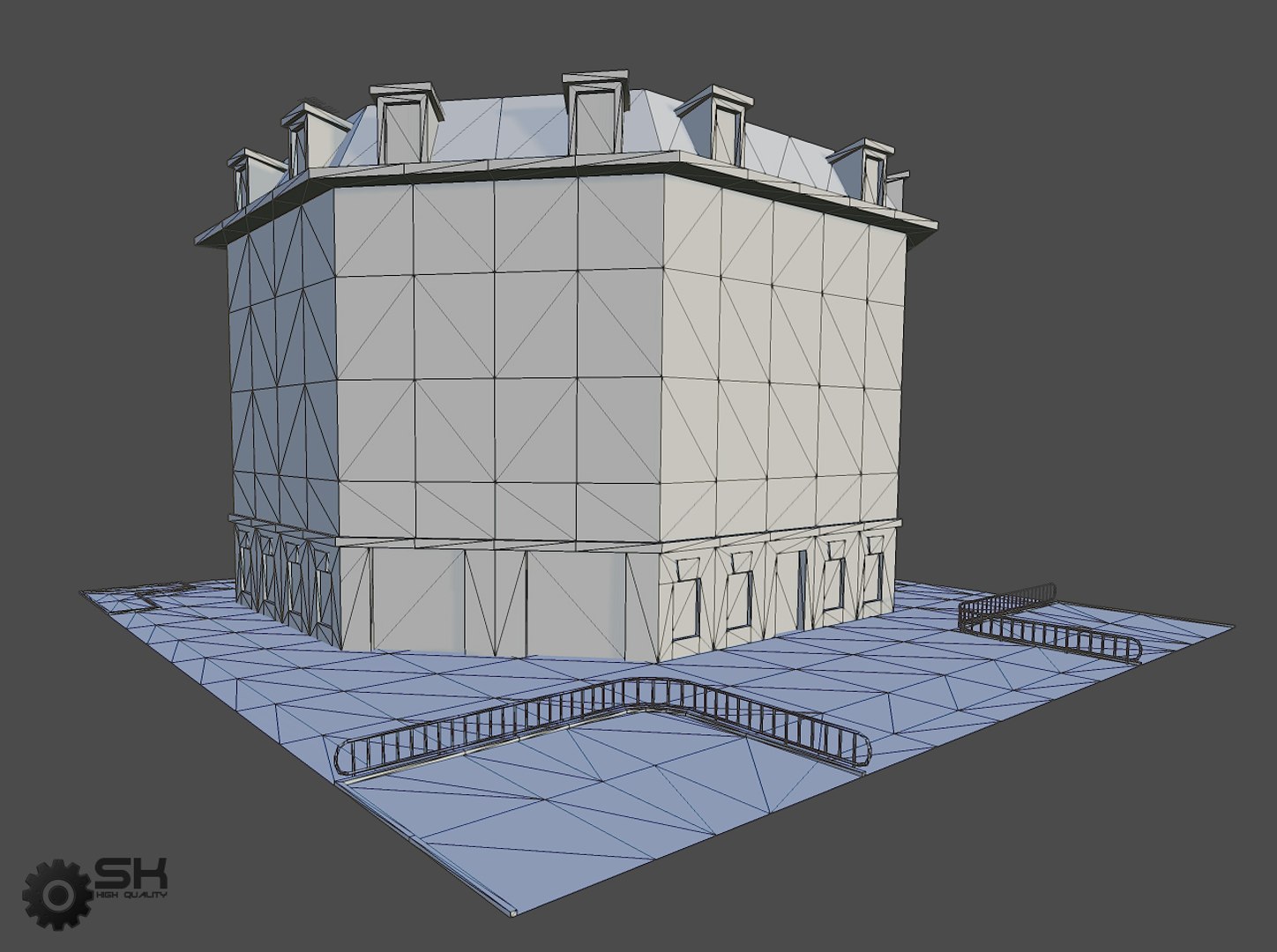 3d Model Paris House