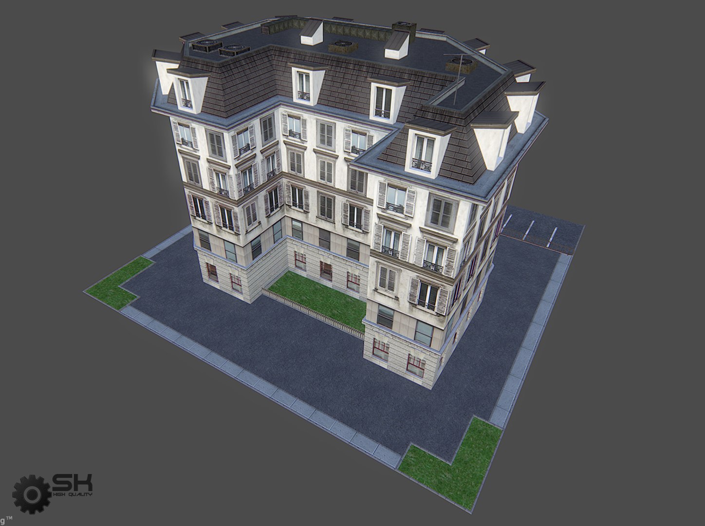 3d Model Paris House
