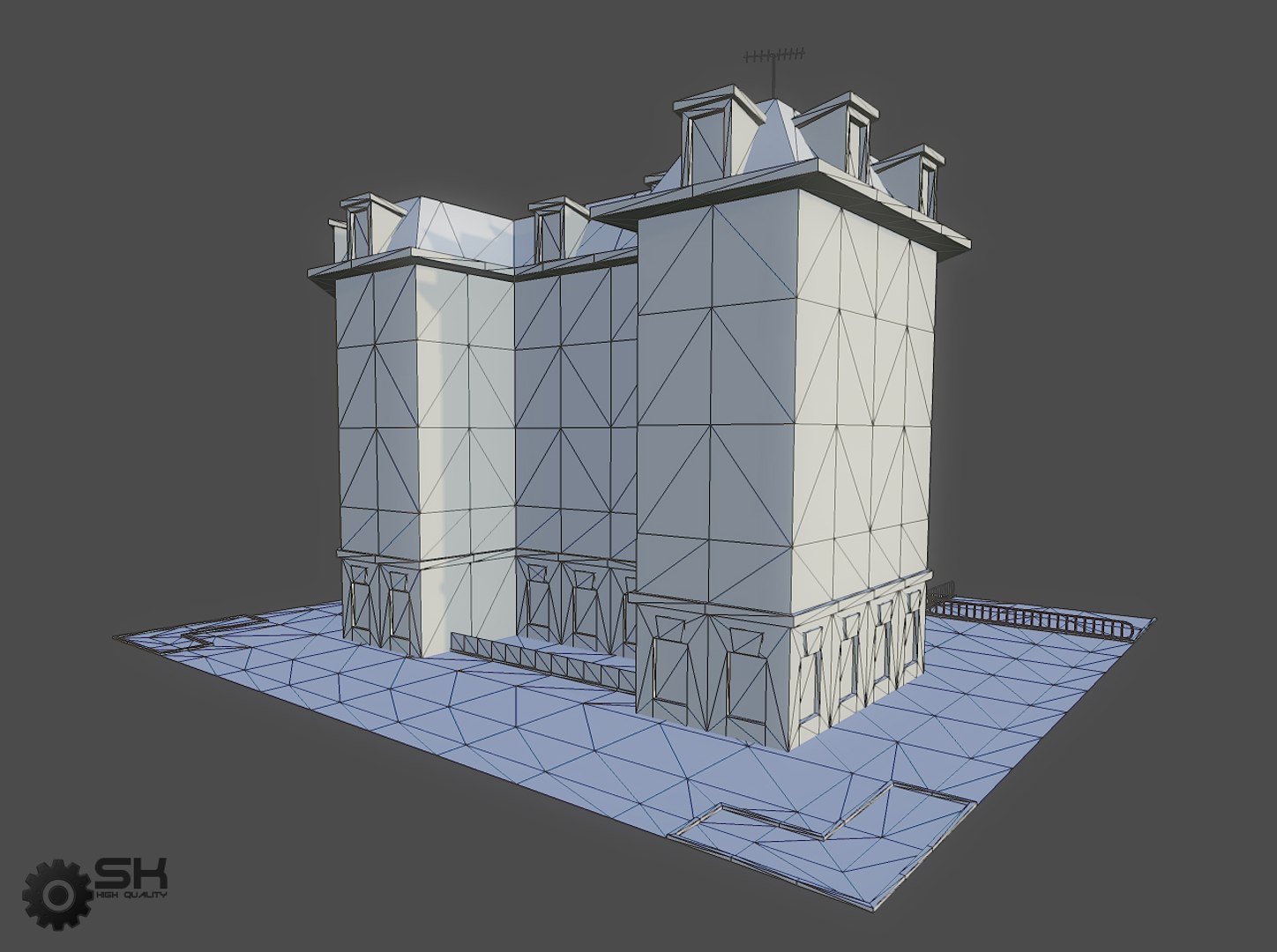 3d Model Paris House