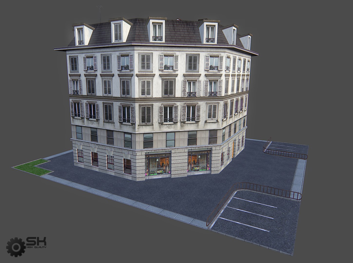 3d Model Paris House