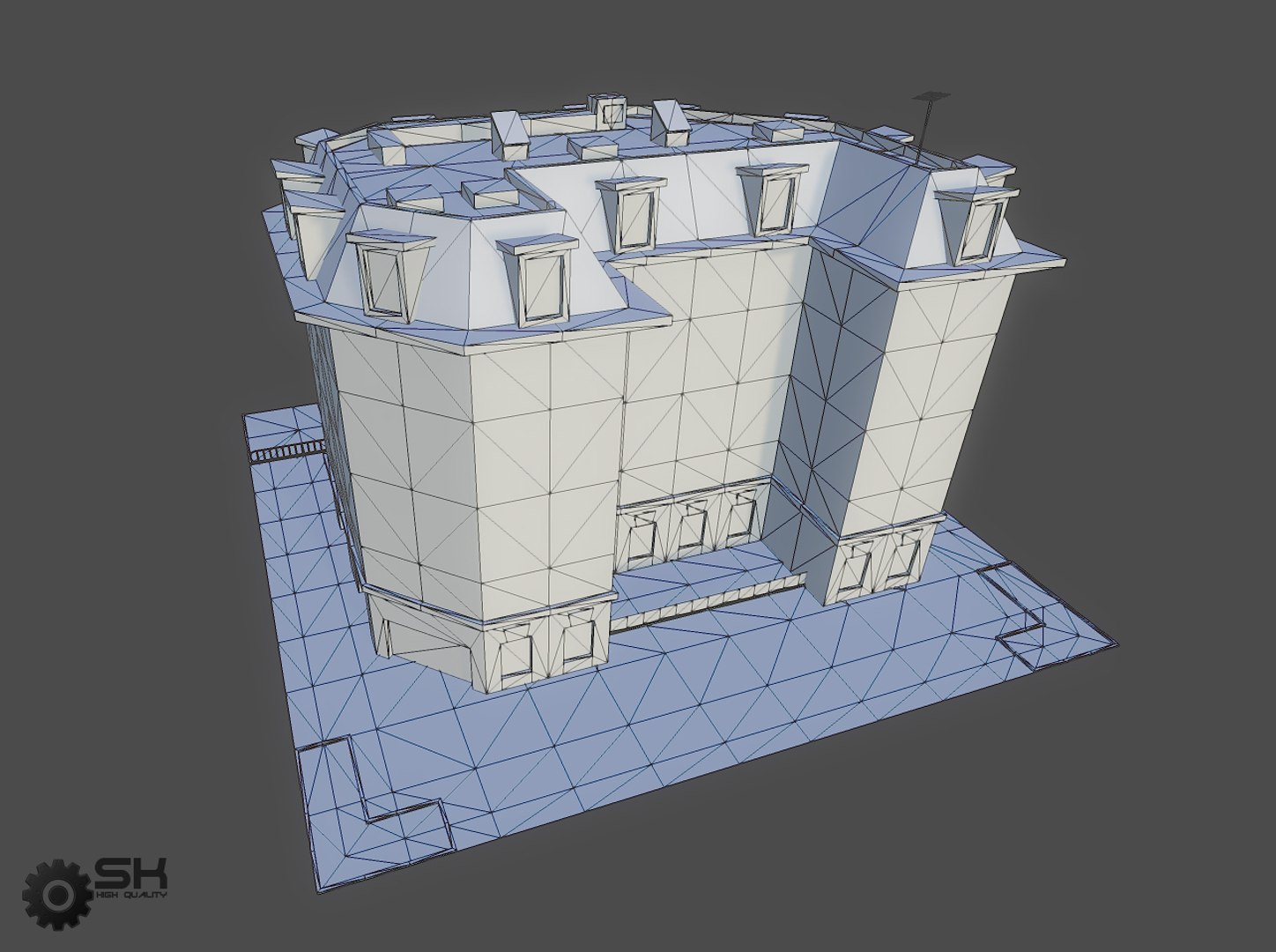 3d Model Paris House