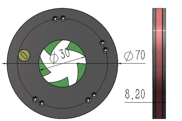 3D 3DP5BLROD30A-3D printable iris mechanism model - TurboSquid 1996800