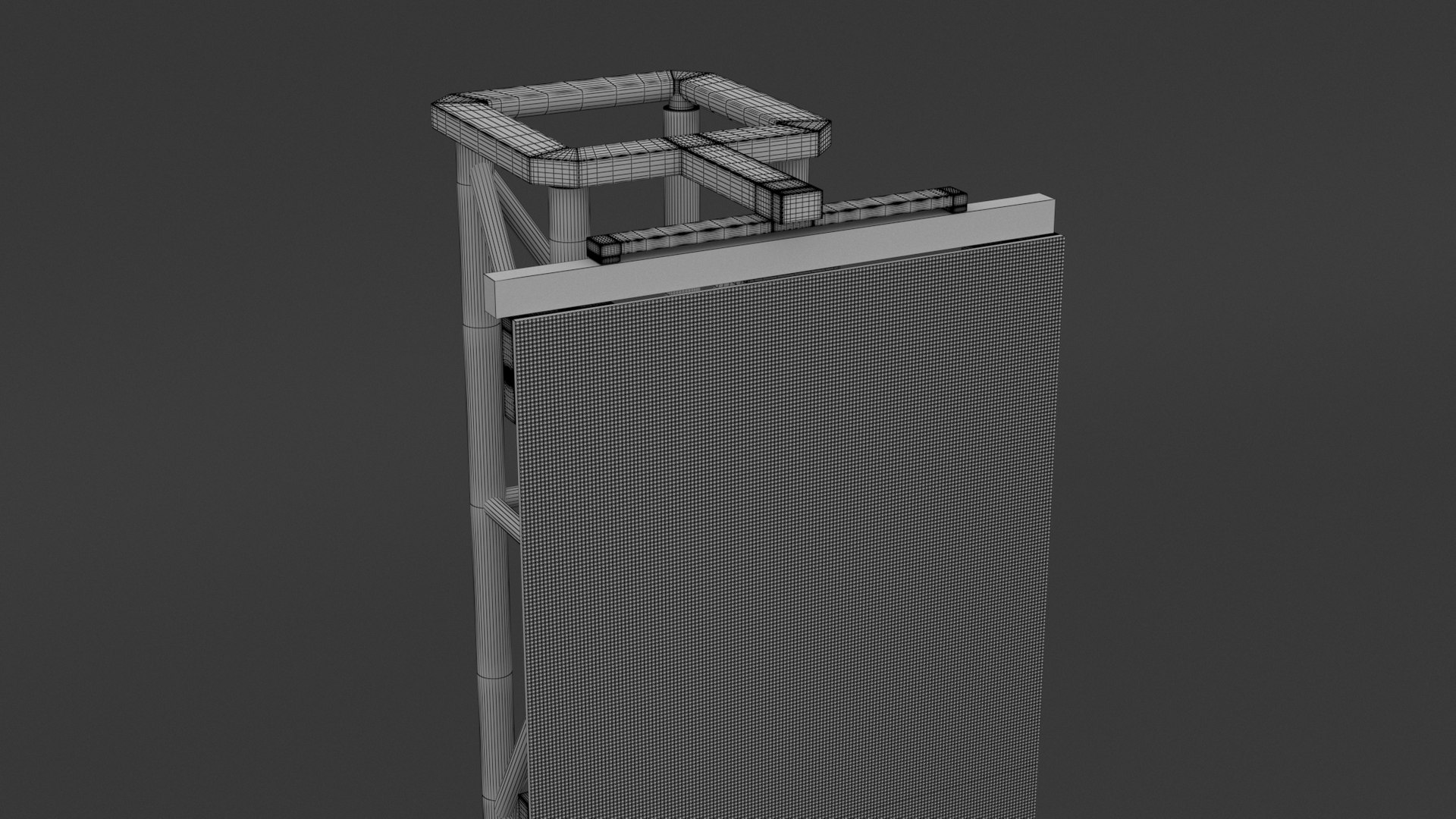 3D Led Video Wall V2 P2 With Truss Model - TurboSquid 2289904