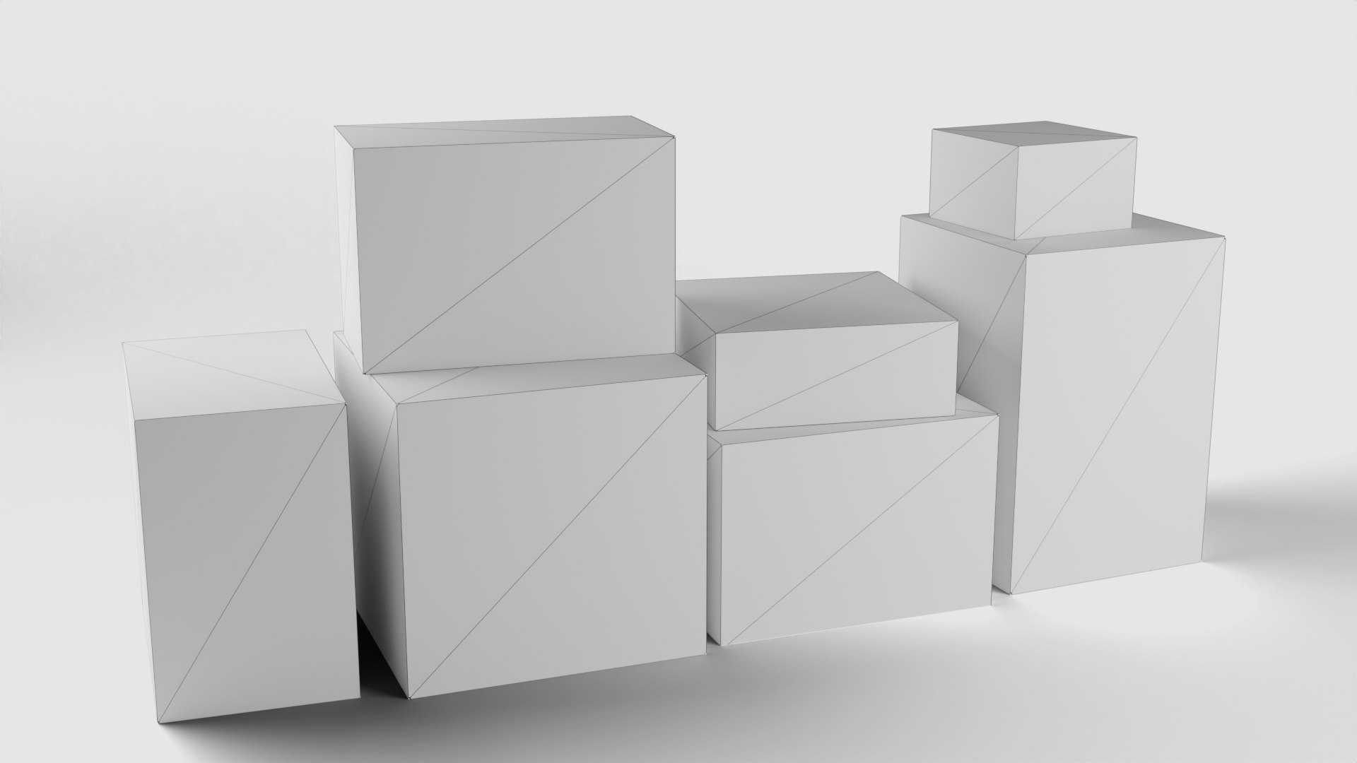 Boxes Set - Game Ready 3D Model - TurboSquid 1920772
