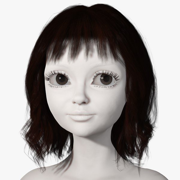 Free 3D Character-Hair Models | TurboSquid