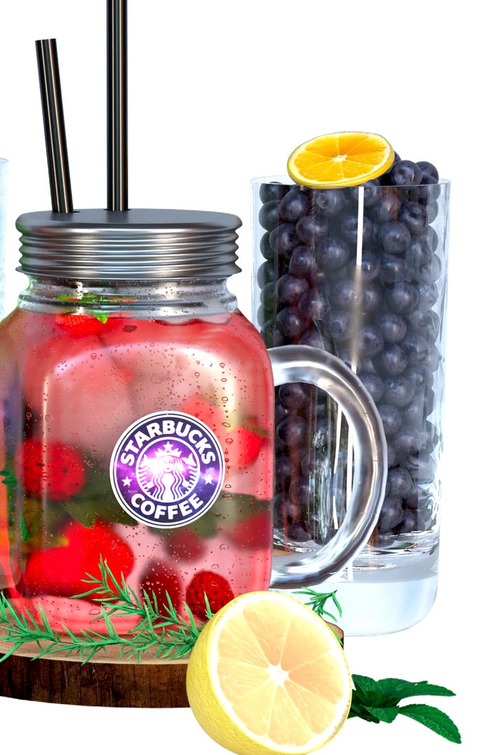 Lemonade Set 3D Model - TurboSquid 1907303