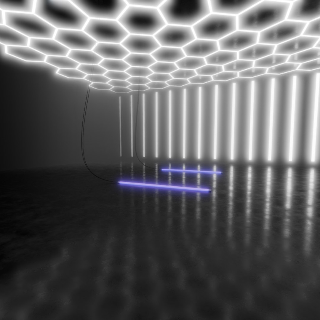 3D Neon Car Showroom Model - TurboSquid 2294491