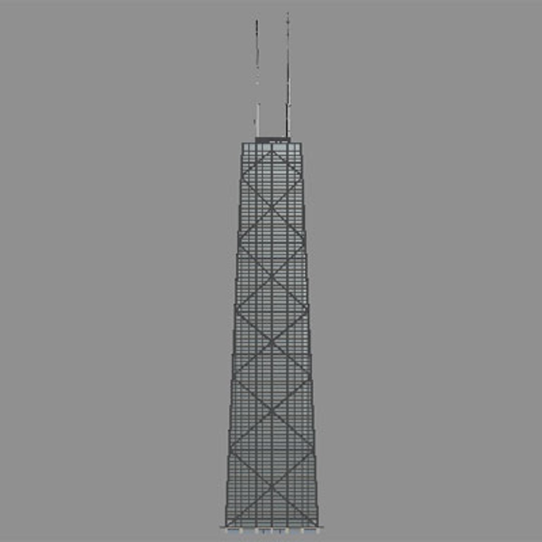John Hancock Center Building 3d 3ds