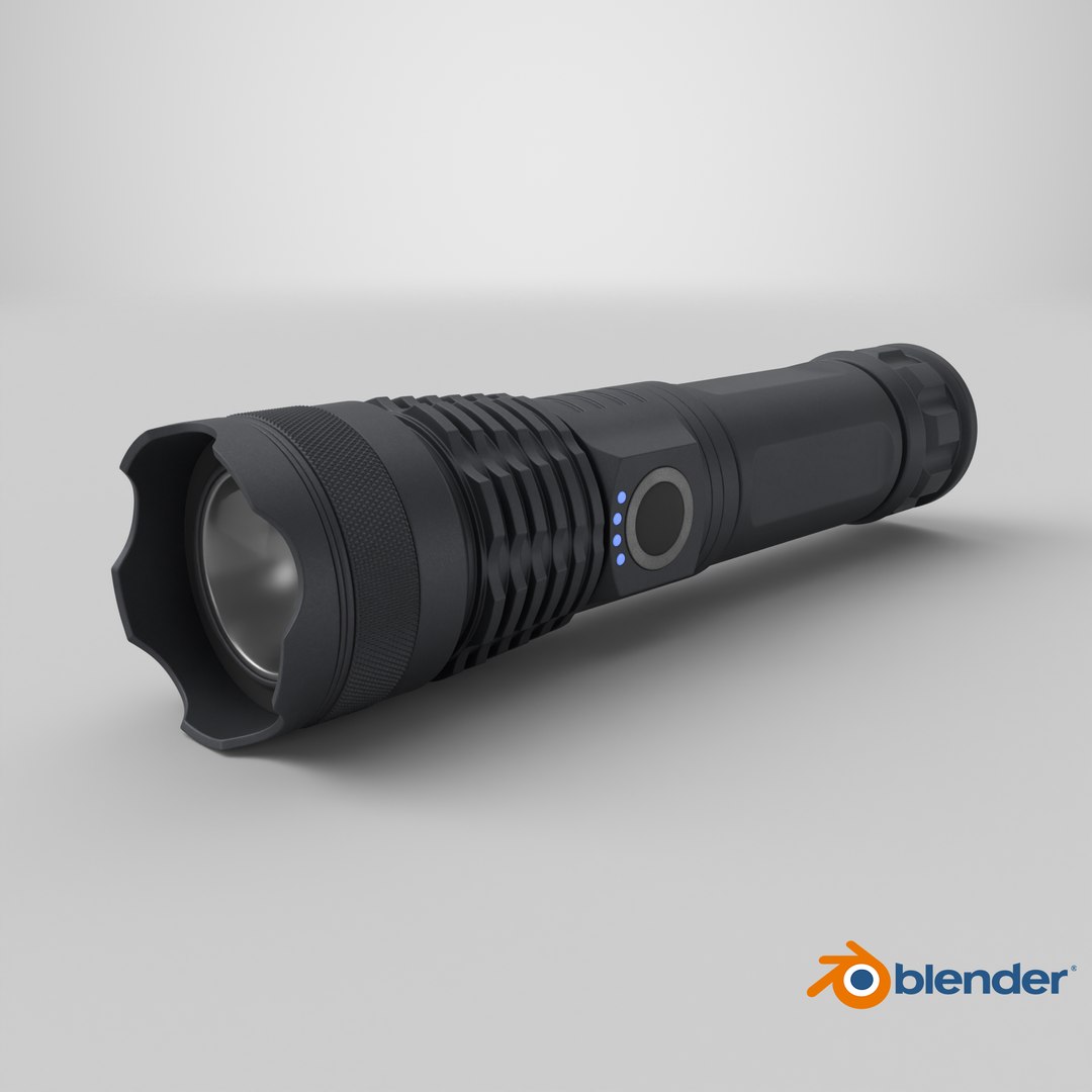 3D Flashlight 01 Model - TurboSquid 2318713