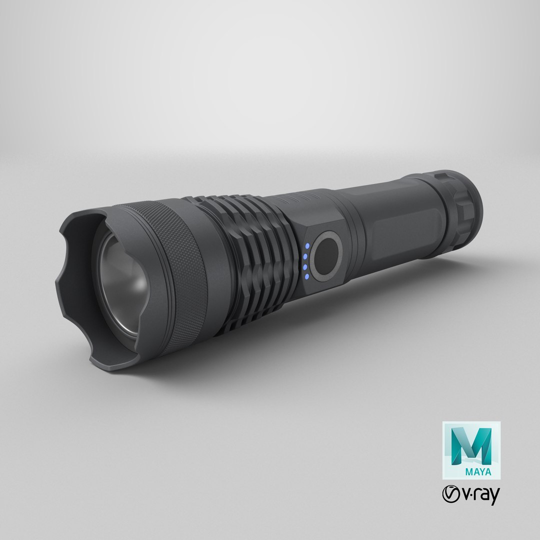3D Flashlight 01 Model - TurboSquid 2318713