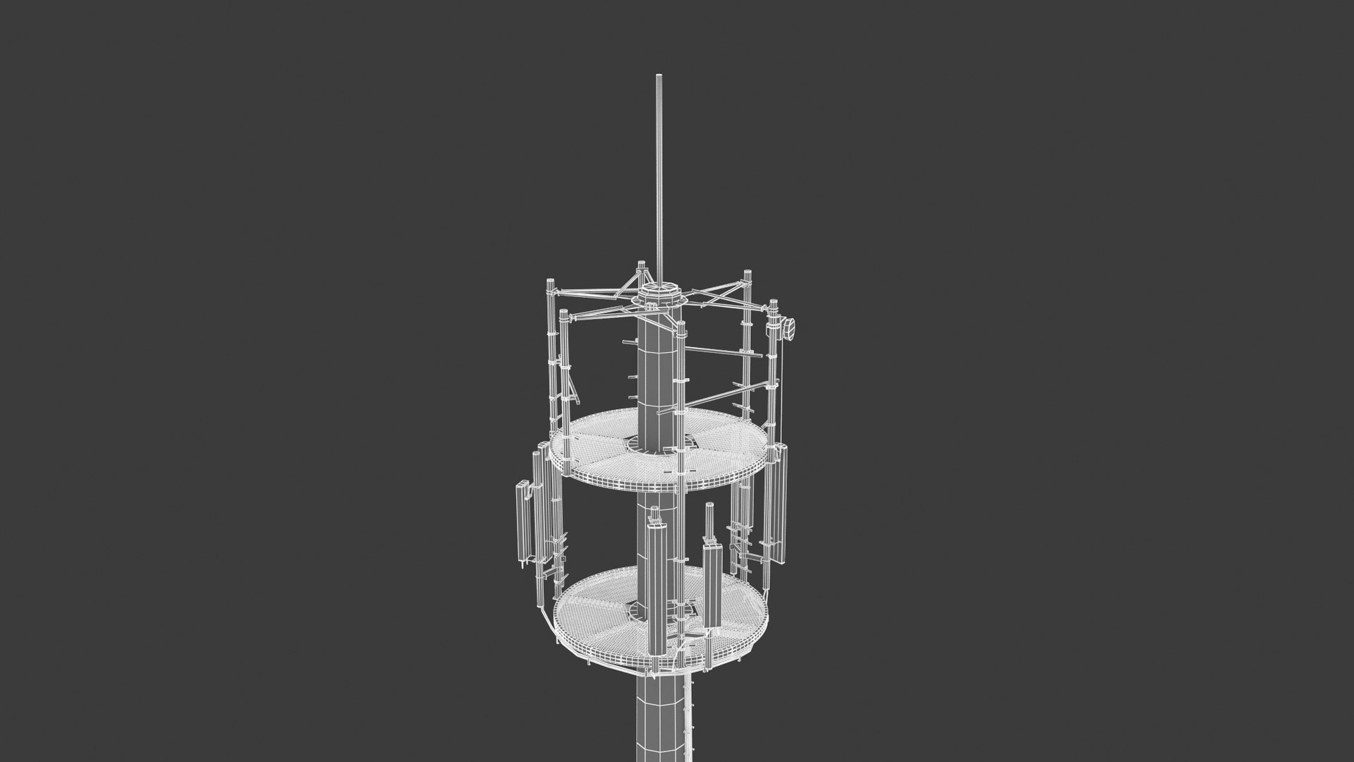 Telecommunication Tower Communication Model - TurboSquid 1704151