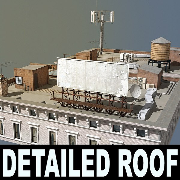3D Rooftop Models | TurboSquid