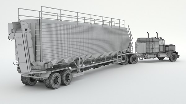 3D model Frac Sand Hog Trailer - TurboSquid 1743099