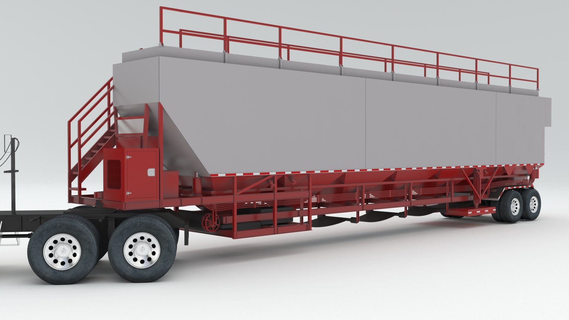 3D Model Frac Sand Hog Trailer - TurboSquid 1743099