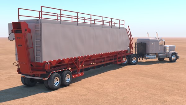 3D model Frac Sand Hog Trailer - TurboSquid 1743099