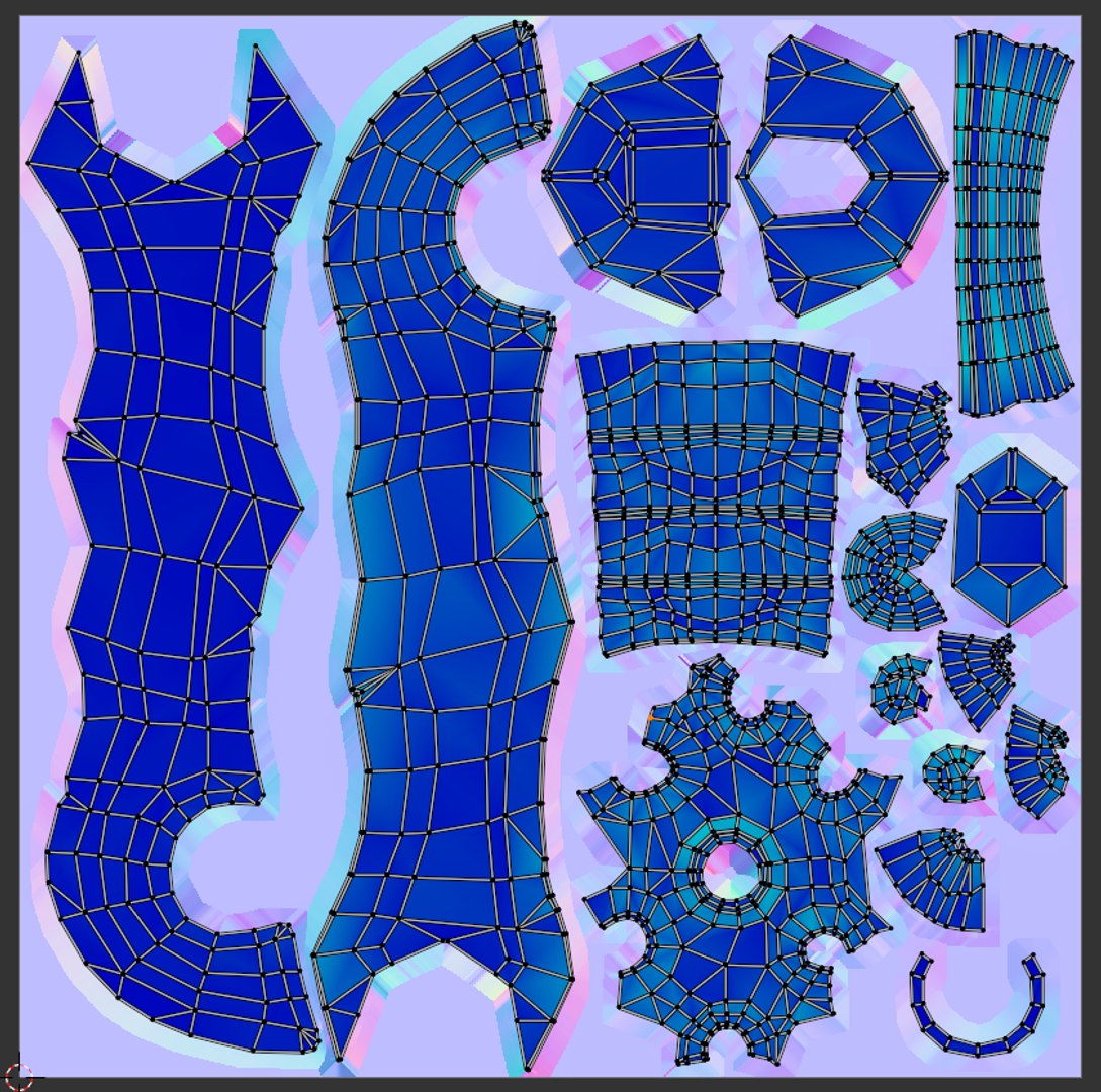 3D Stylized Crystal Sword with Oni bones PBR low-poly game ready model ...