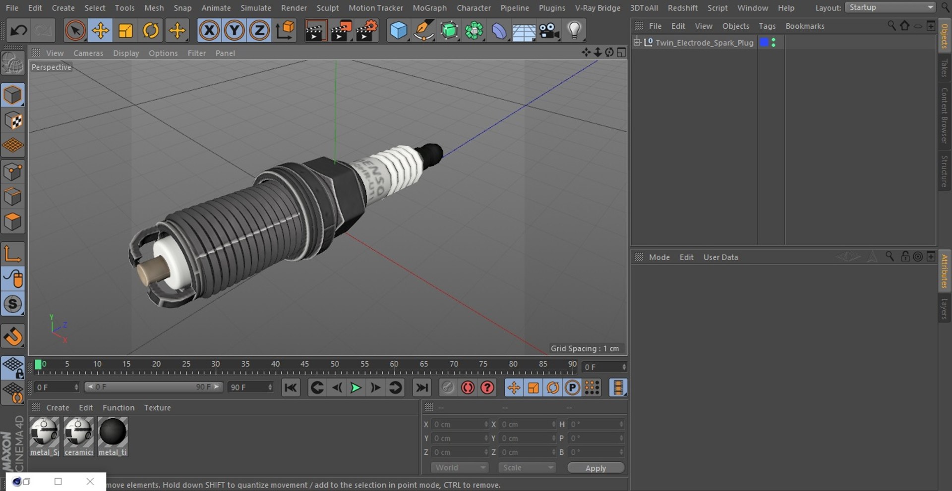 3D Model Twin Electrode Spark Plug - TurboSquid 2148604