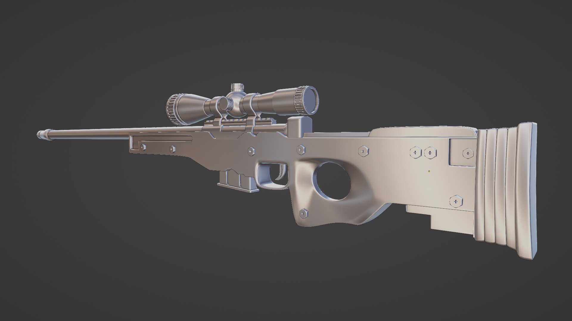 AWM 3D WEAPON MODEL 3D Model - TurboSquid 2170302