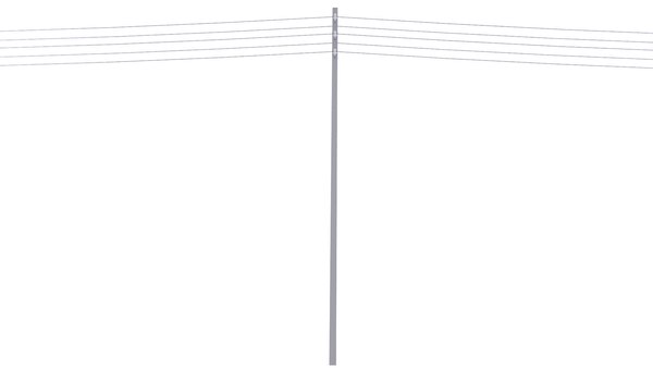 3D Street Utility Pole Low Poly Game 13 - TurboSquid 1864058