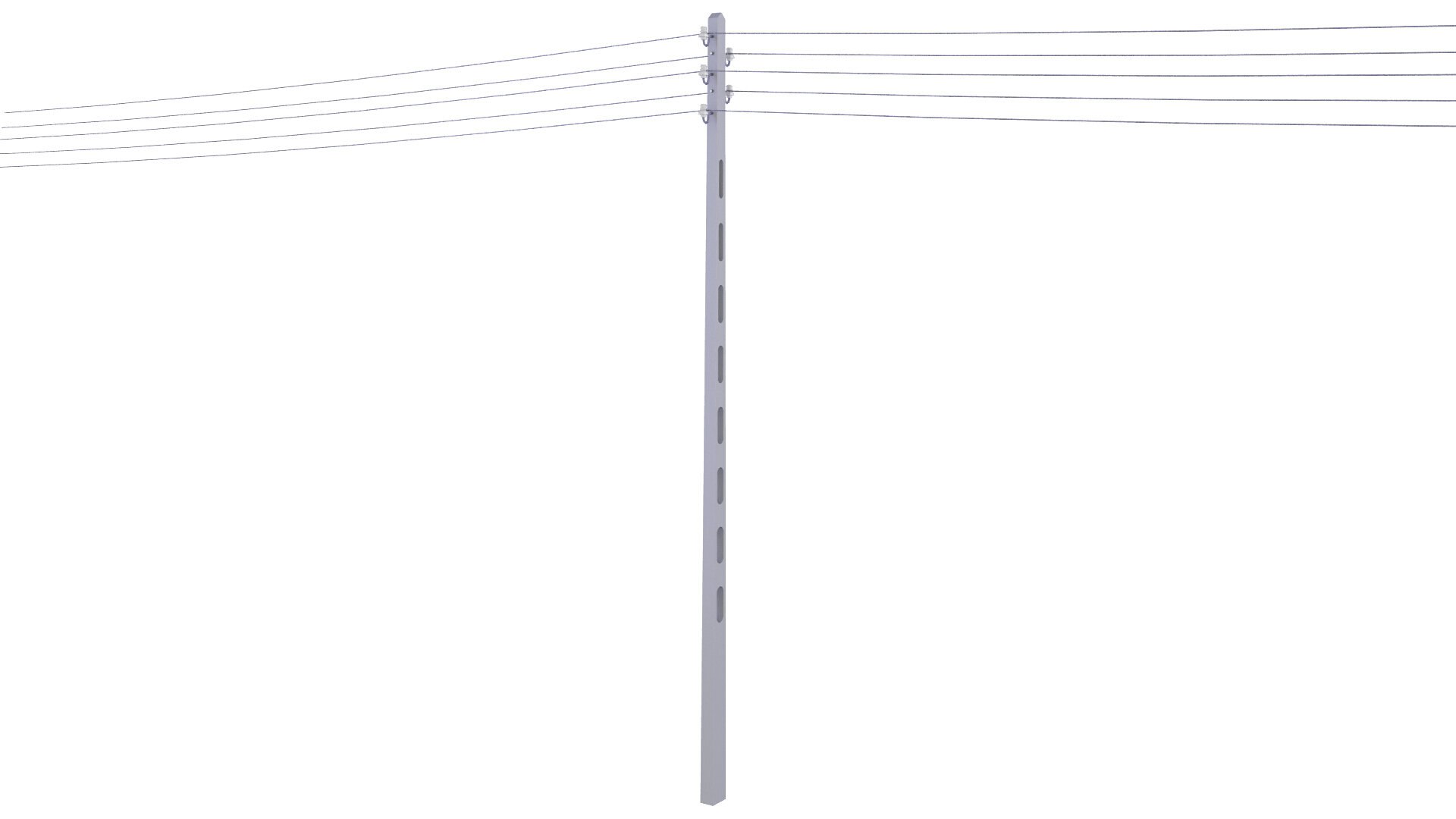 3D Street Utility Pole Low Poly Game 13 - TurboSquid 1864058