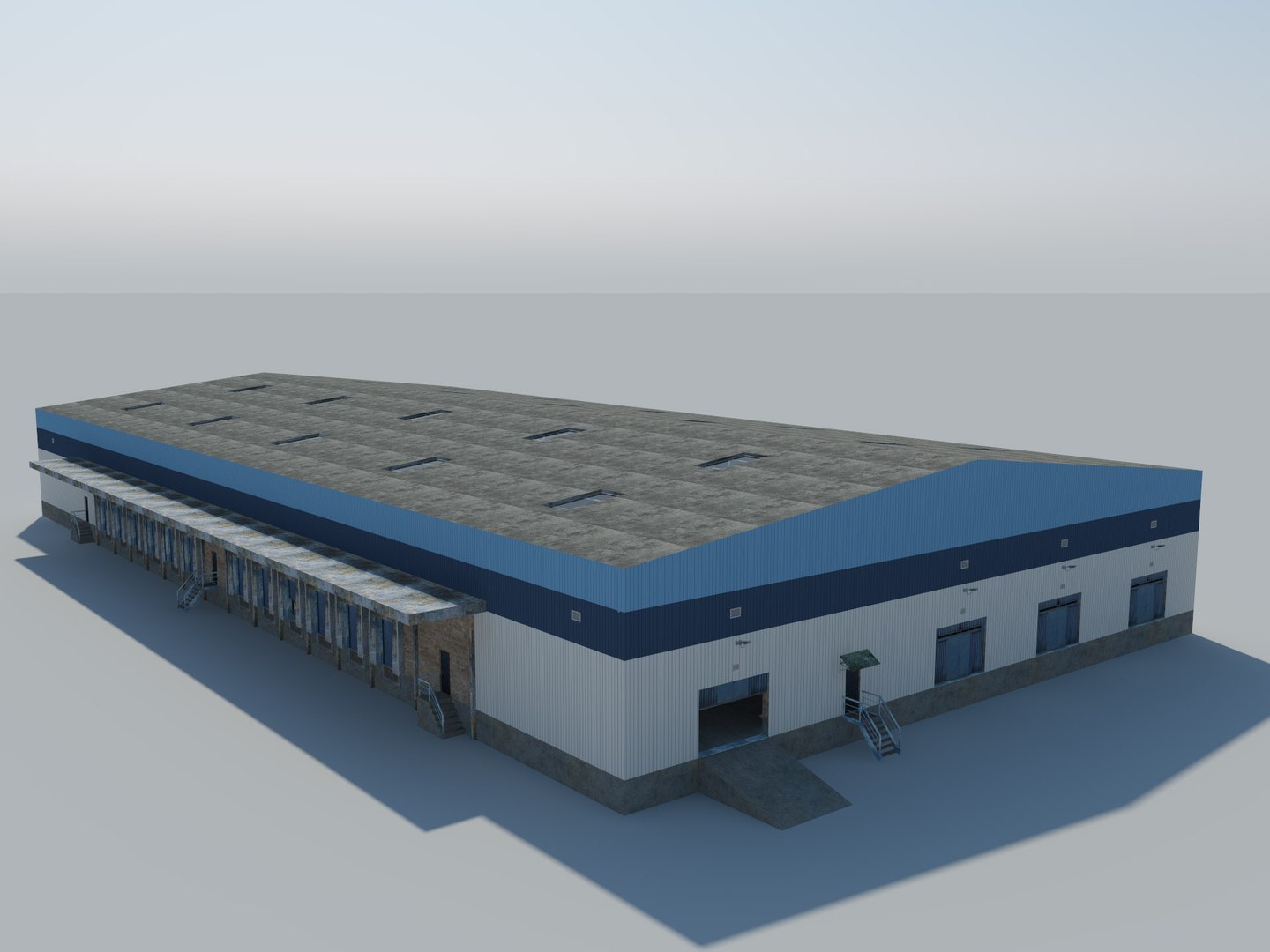 3D Warehouse Logistic Building 2 model - TurboSquid 2065886