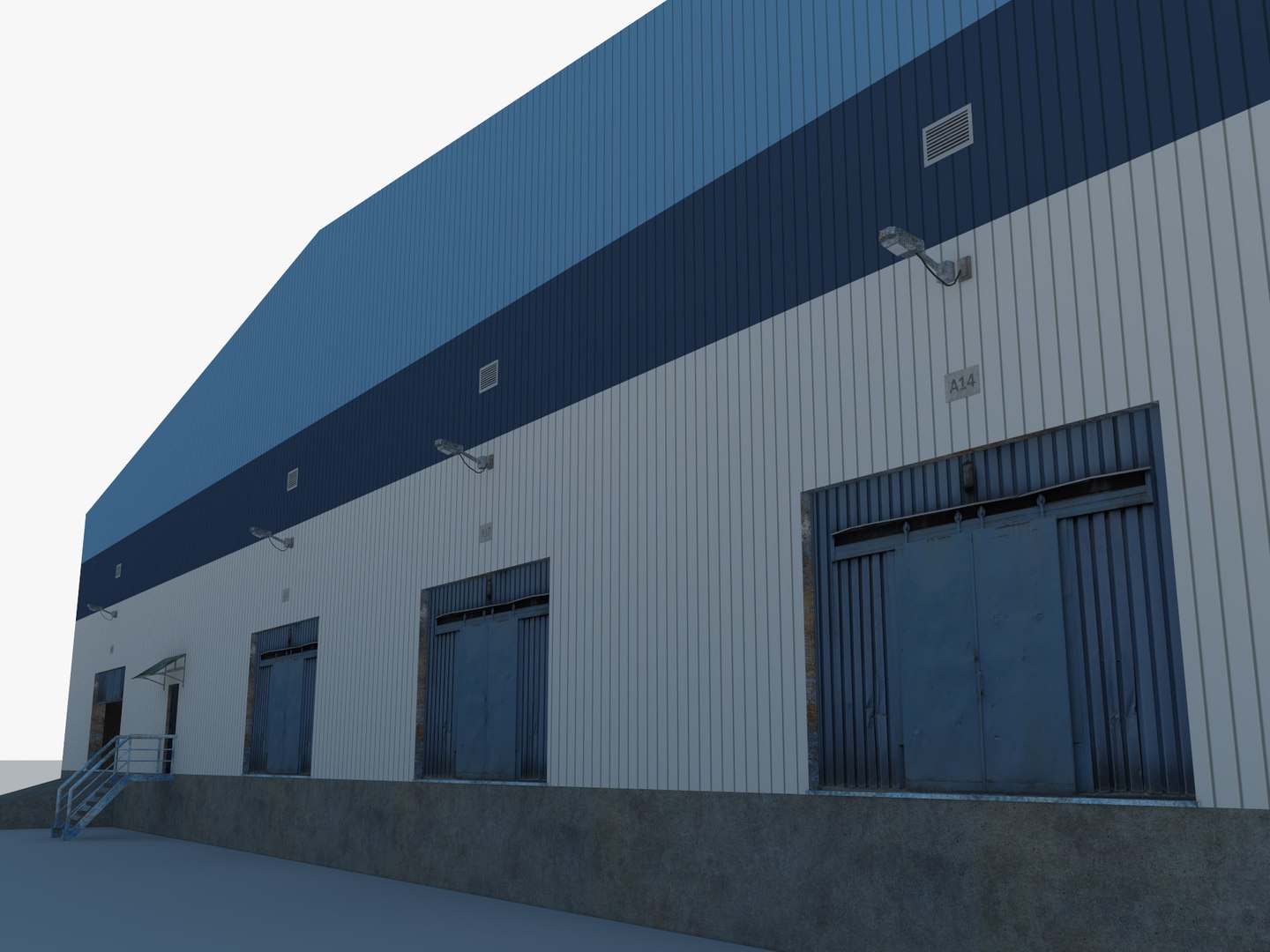 3D Warehouse Logistic Building 2 model - TurboSquid 2065886