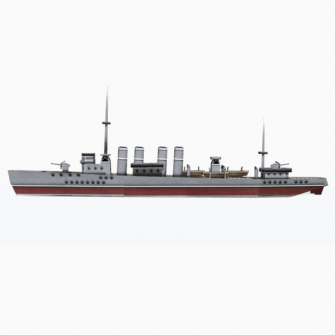 3d Model Wickes-class Destroyers Class
