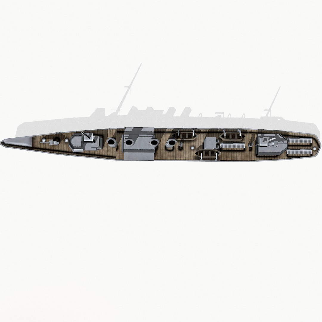 3d Model Wickes-class Destroyers Class