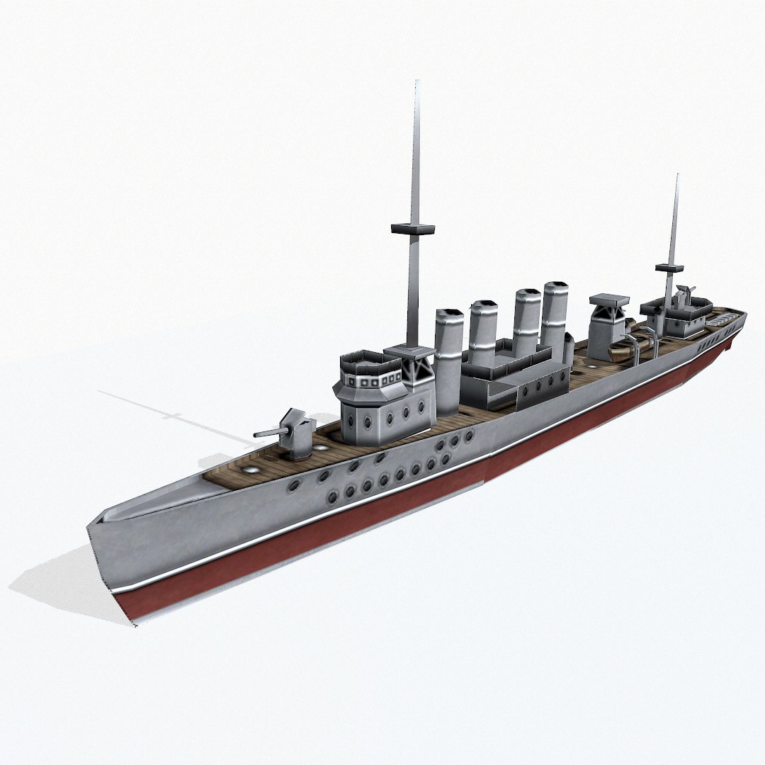 3d Model Wickes-class Destroyers Class