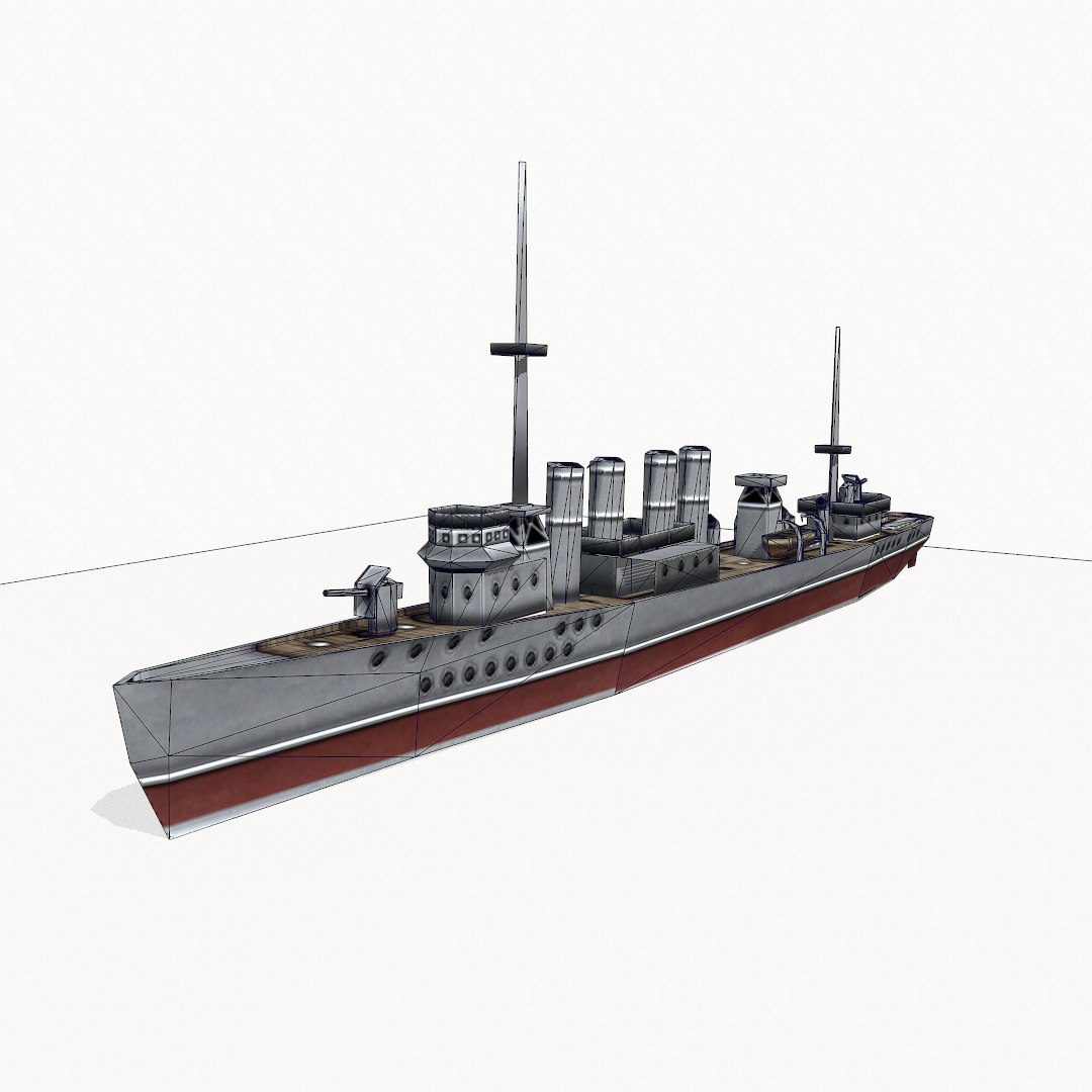 3d Model Wickes-class Destroyers Class