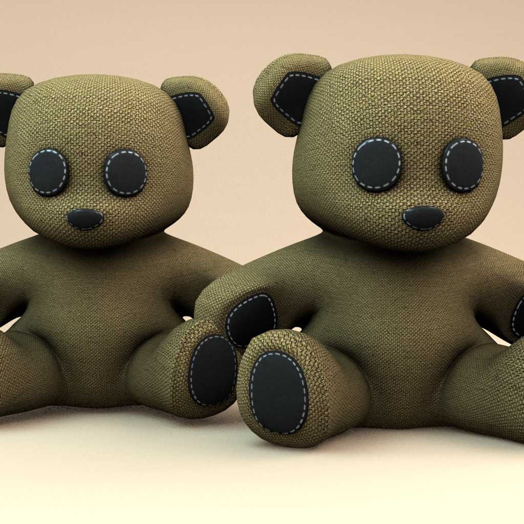 3d Model Teddy Bear Little