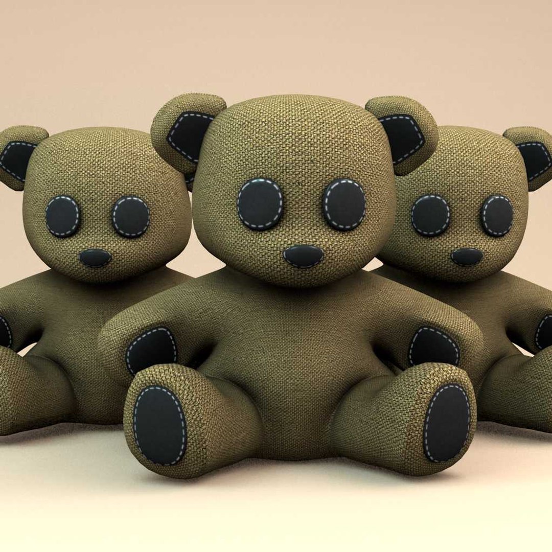 3d Model Teddy Bear Little