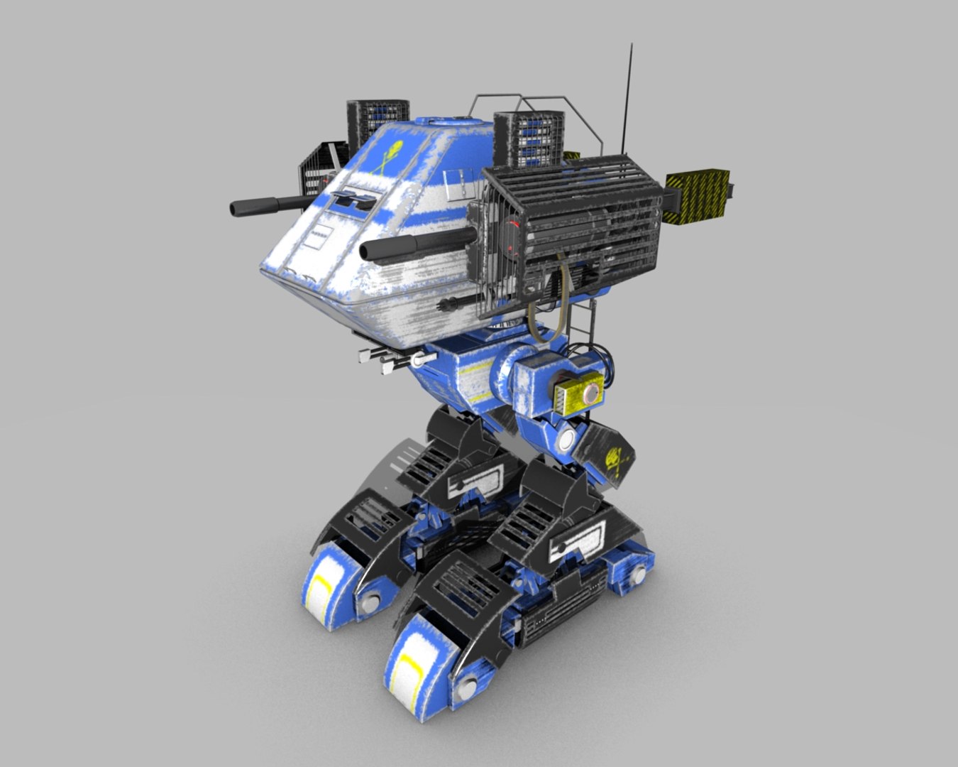 Futuristic Mech 3d Model
