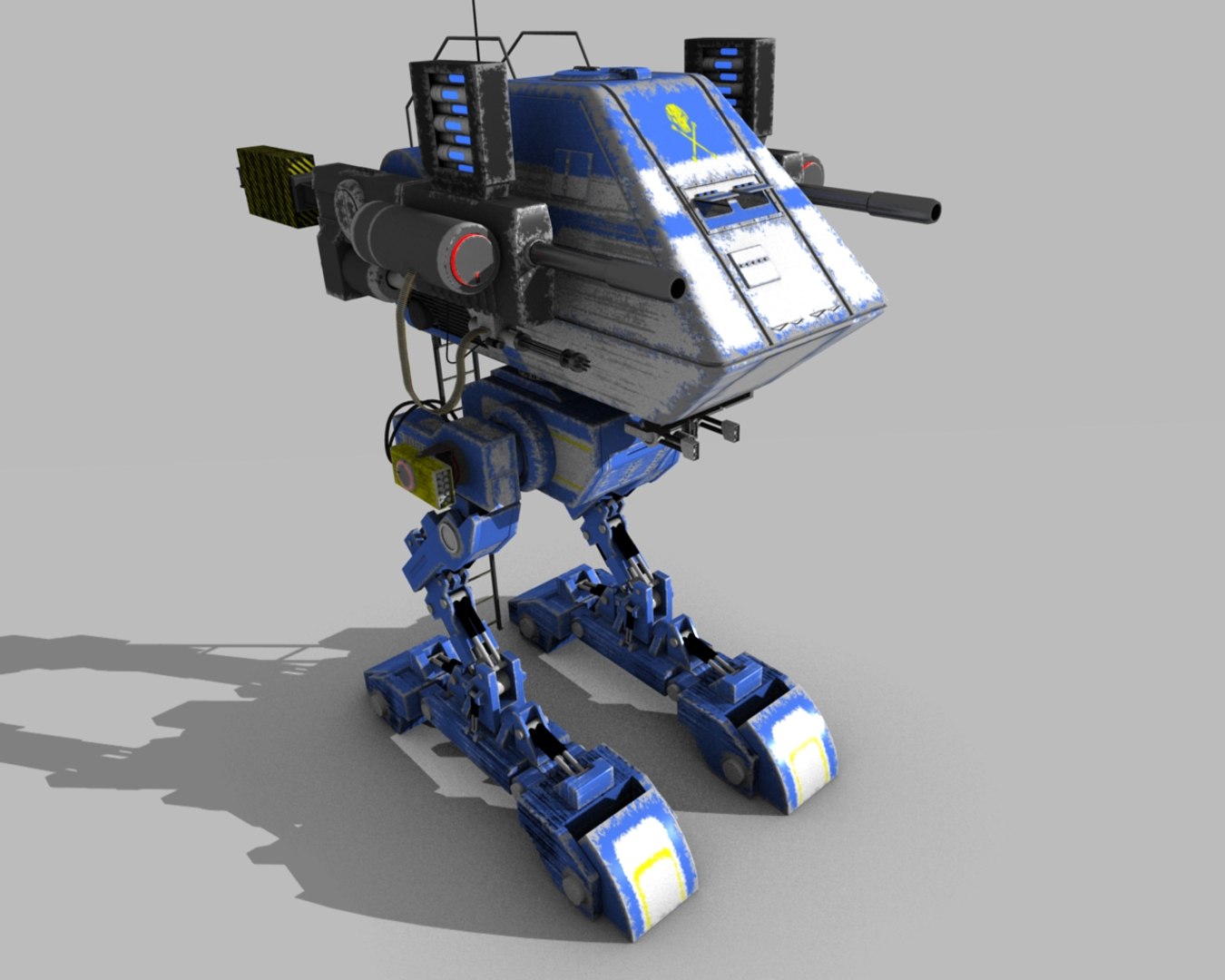 Futuristic Mech 3d Model