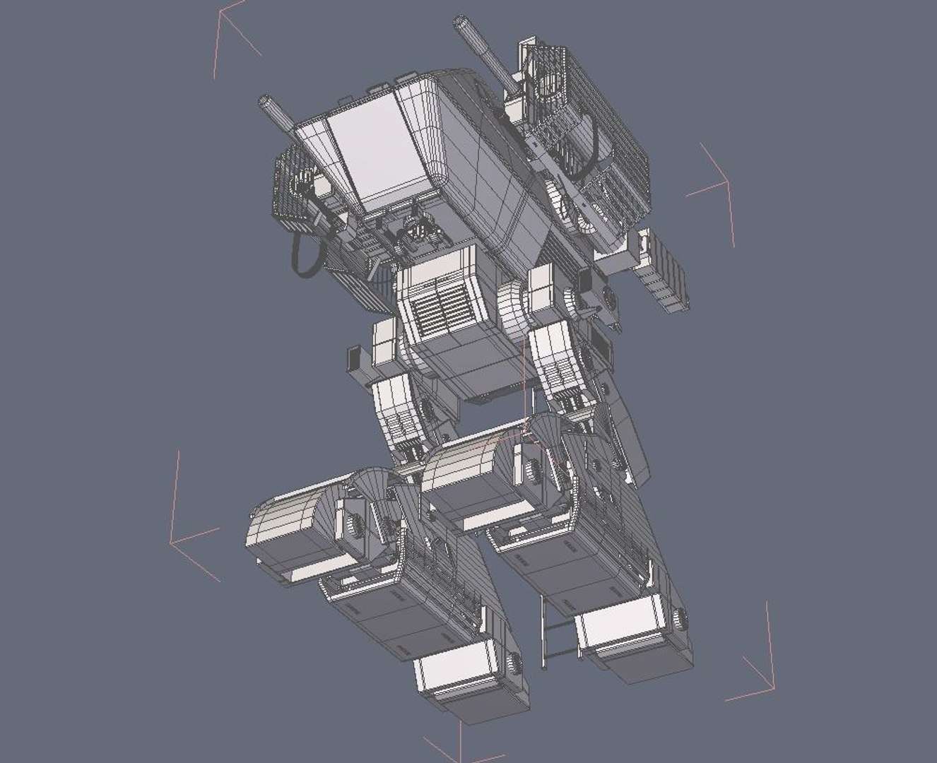 Futuristic Mech 3d Model