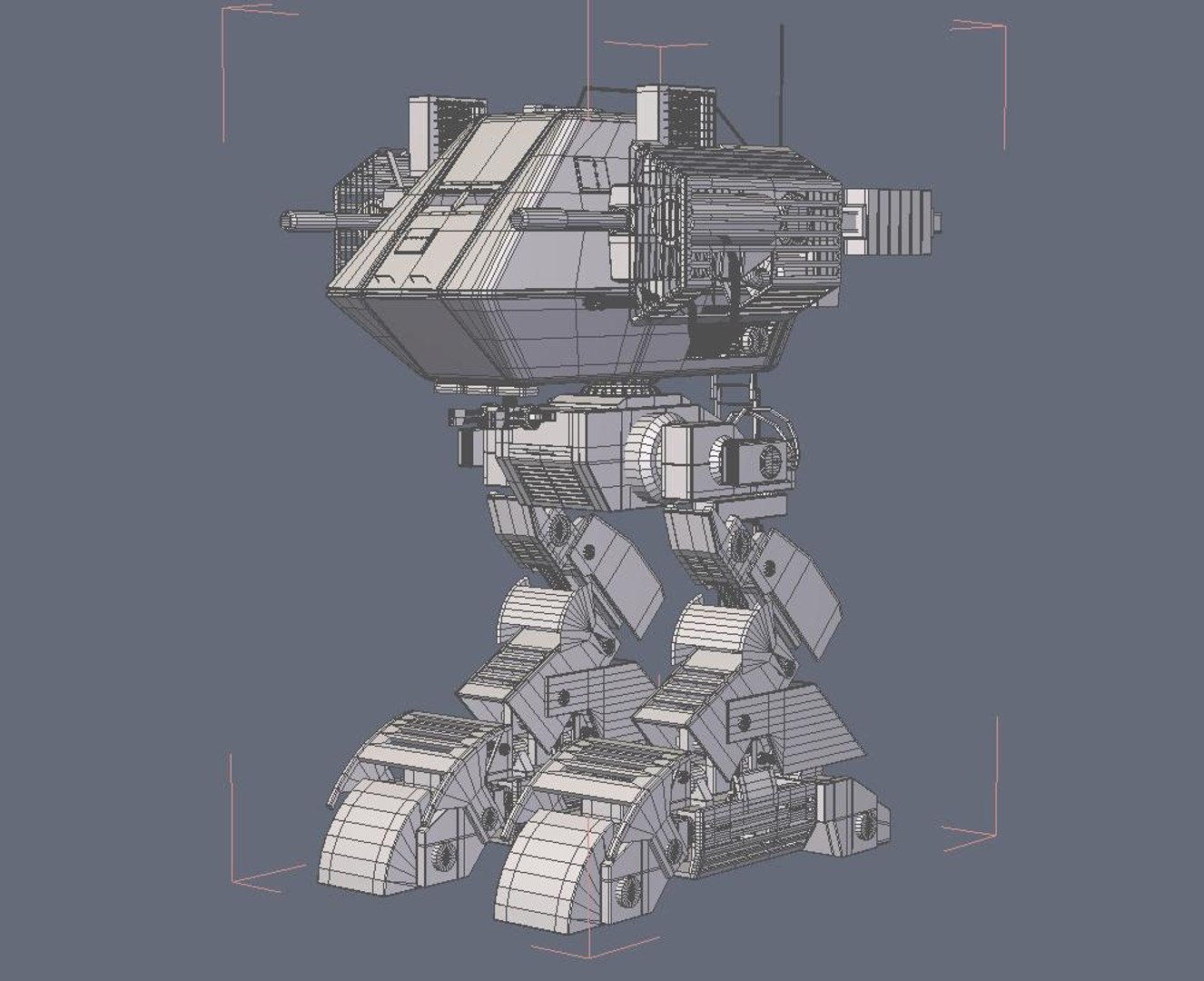 Futuristic Mech 3d Model