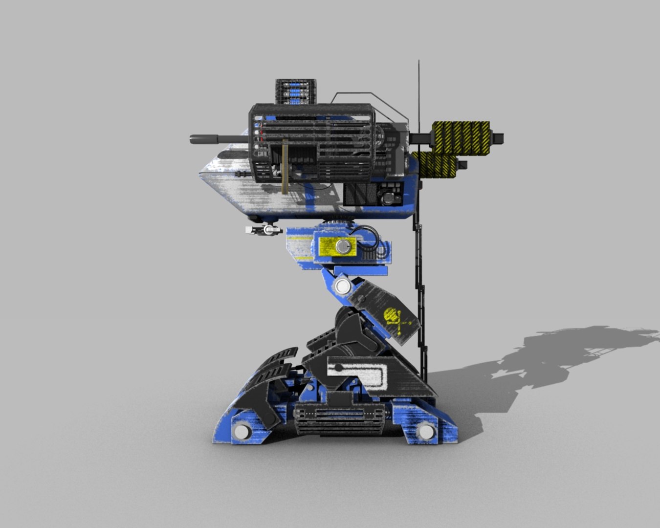 Futuristic Mech 3d Model