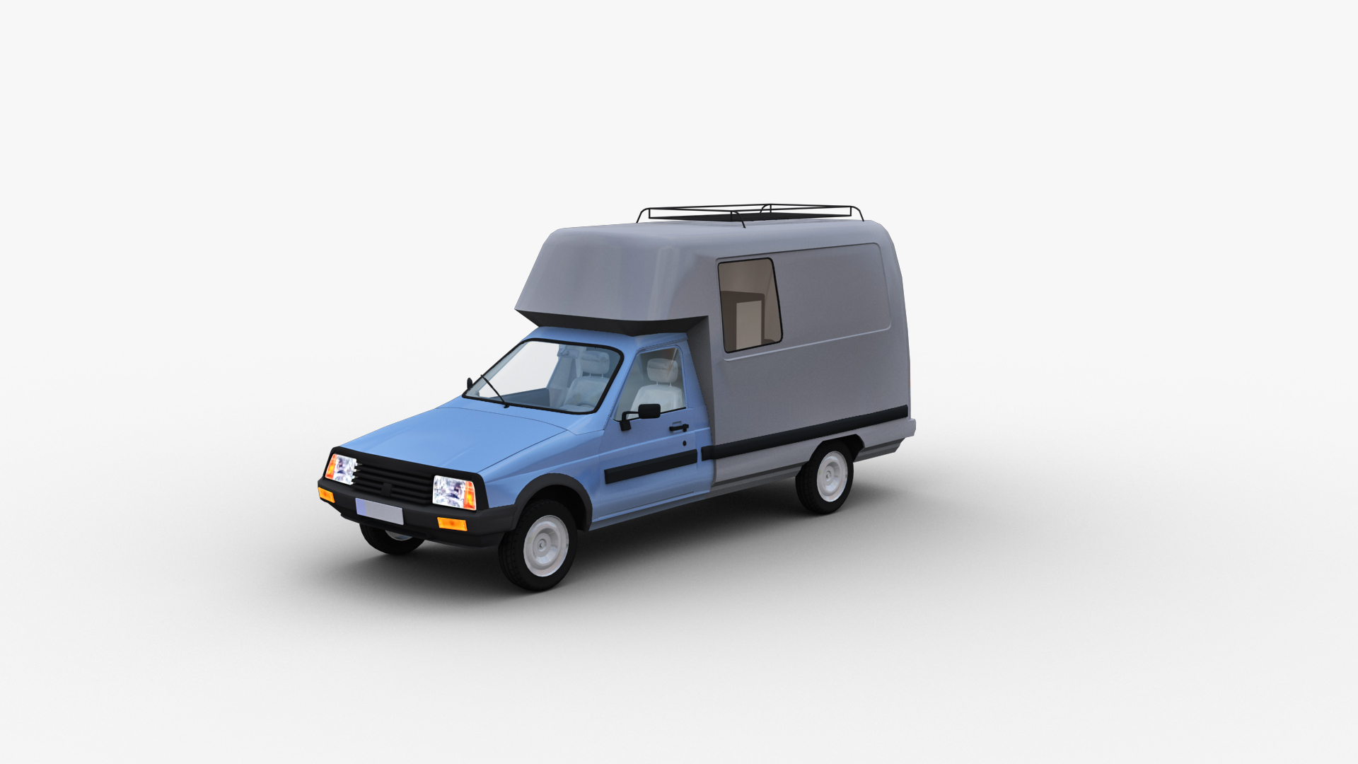 3D Camper With Interior Citroen C15 Model - TurboSquid 2385682