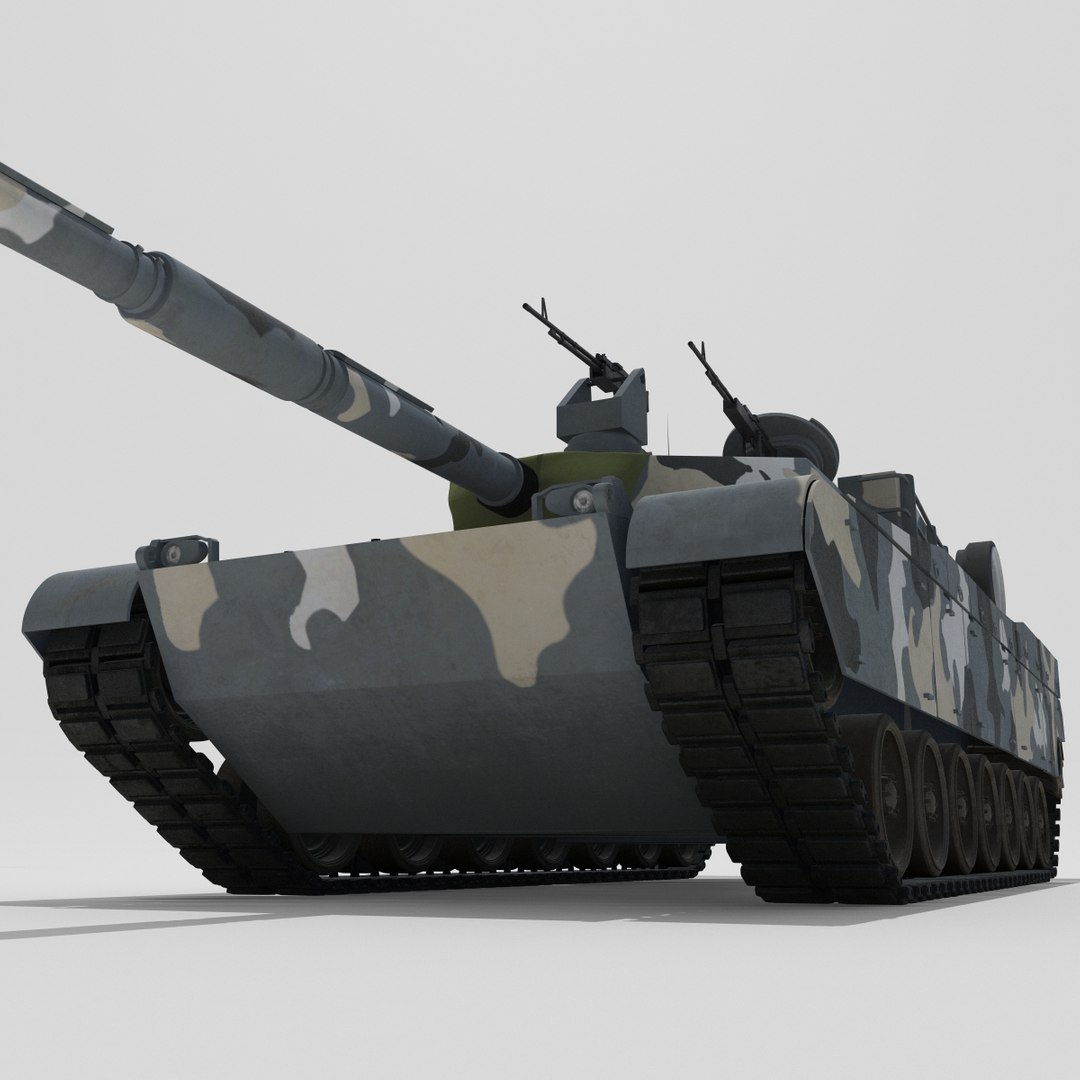 Zulfiqar Iranian Main Battle Tank 3d Model