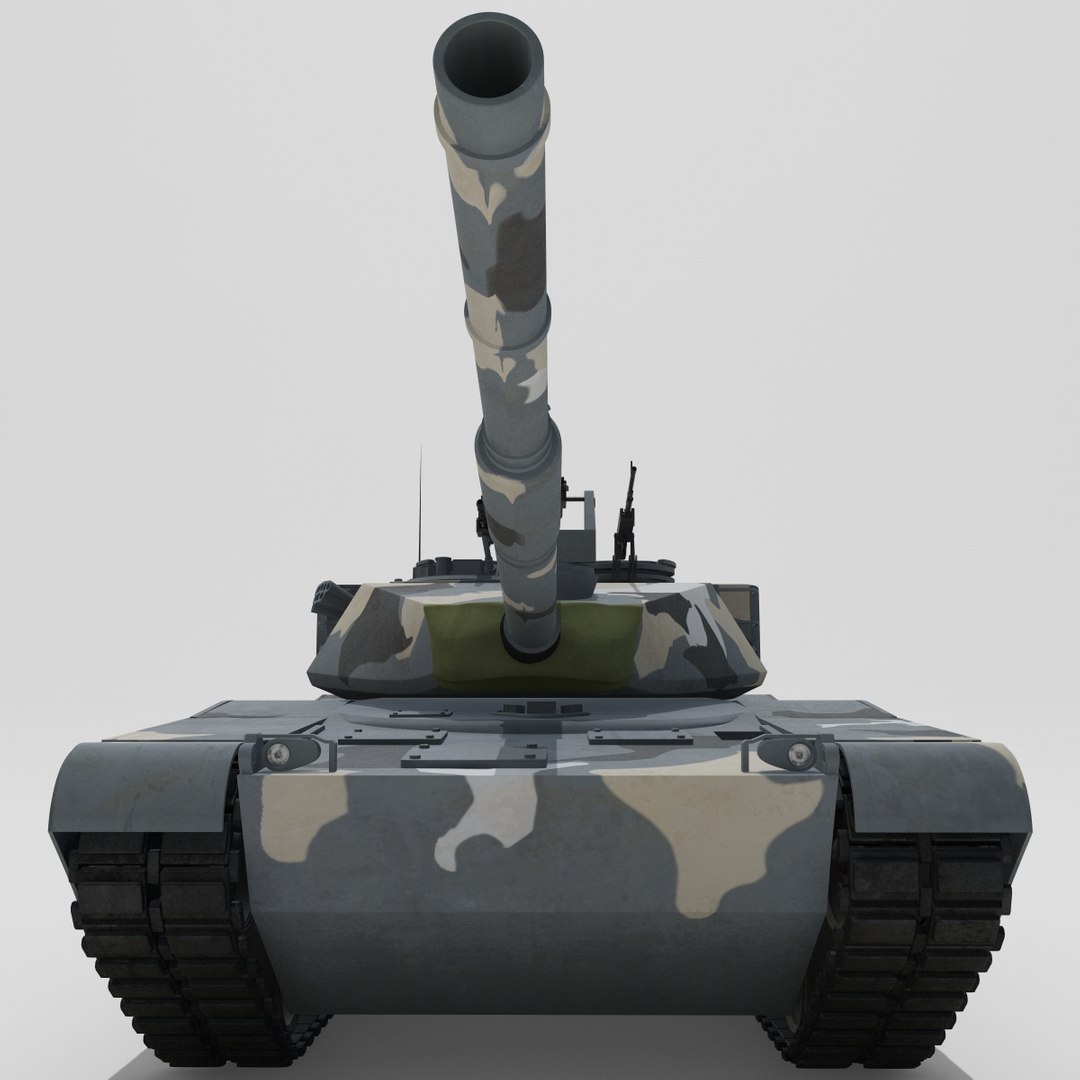 zulfiqar iranian main battle tank 3d model