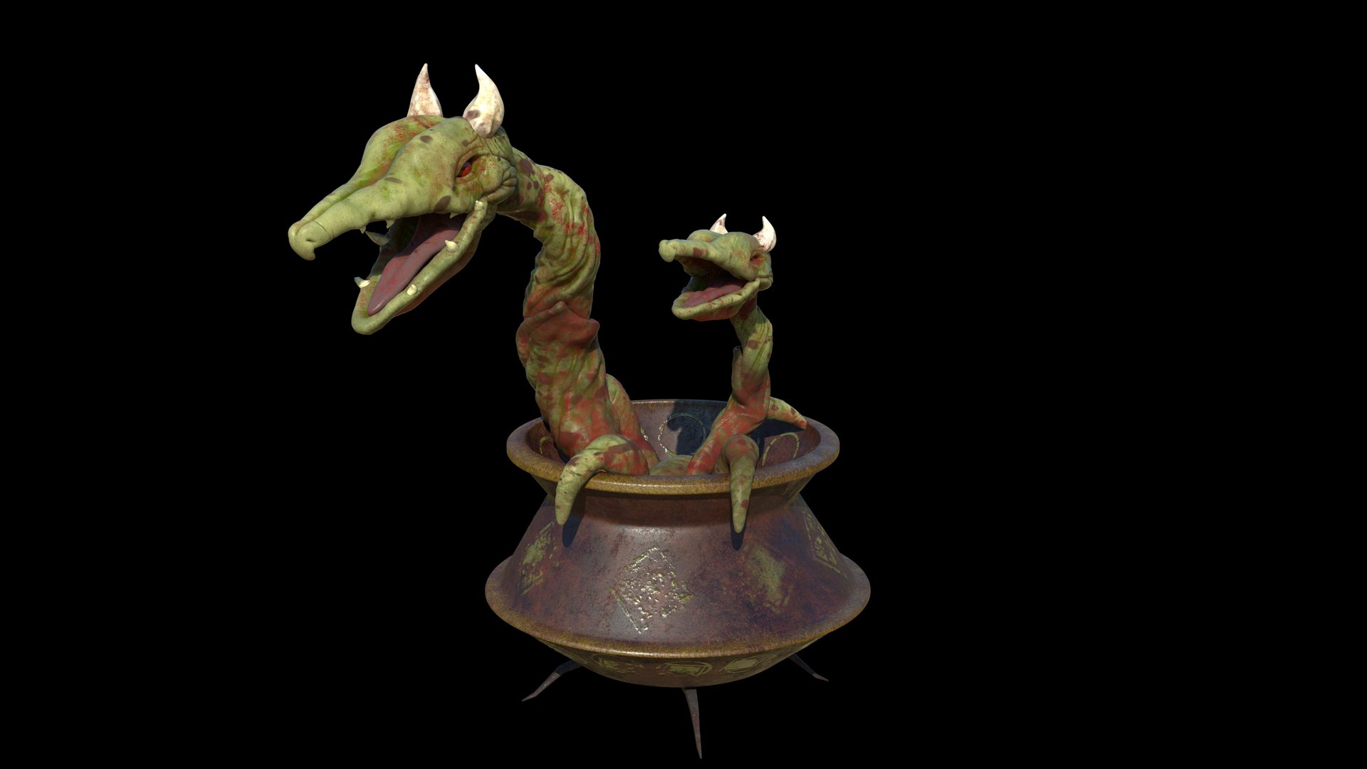 Angry Pot 3D Model - TurboSquid 1860660